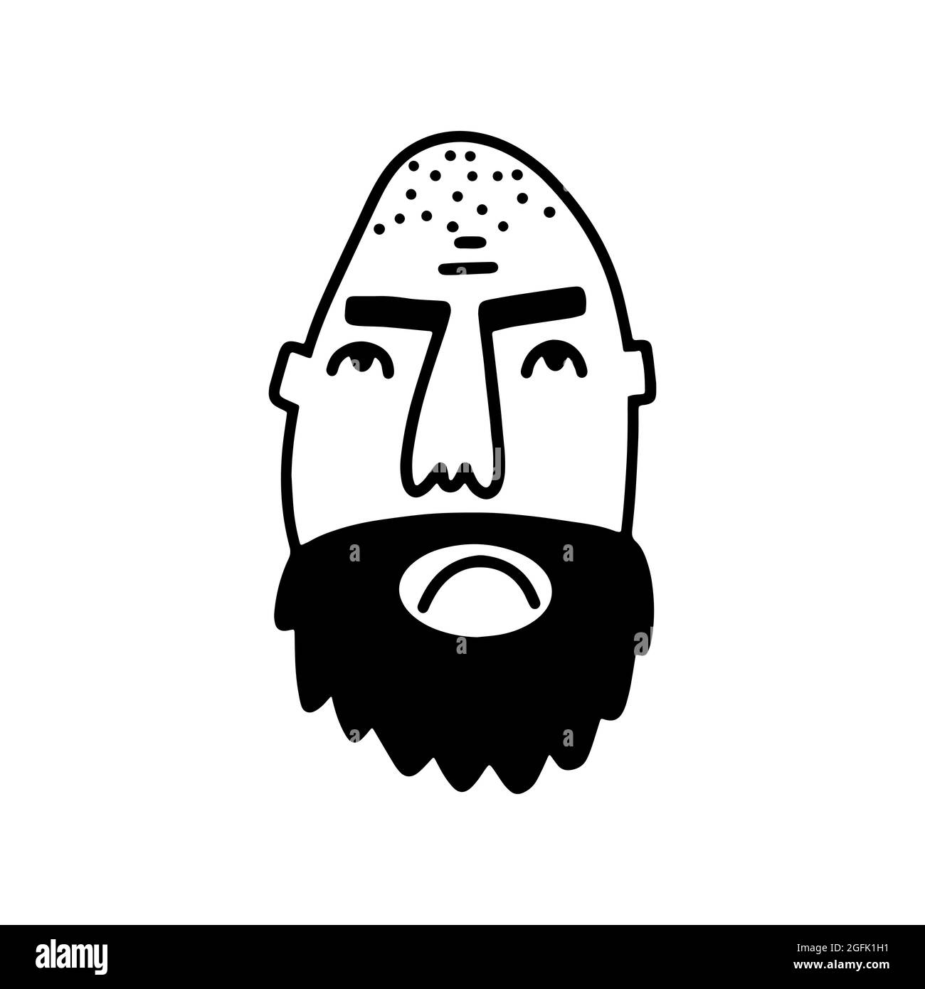 Cartoon funny bald man hi-res stock photography and images - Alamy