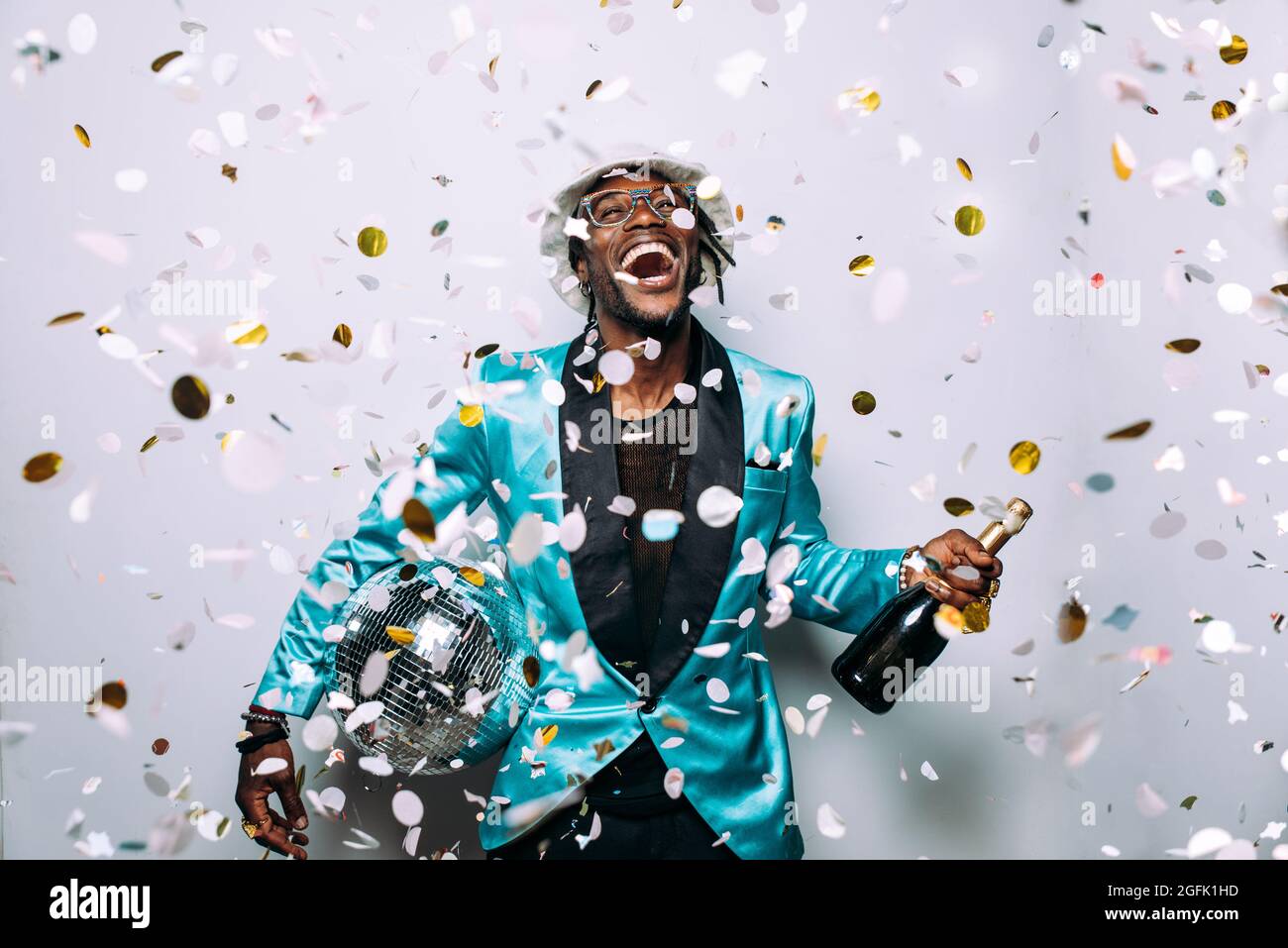 portrait of an hip hop music musician. Cinematic image of a man under ...