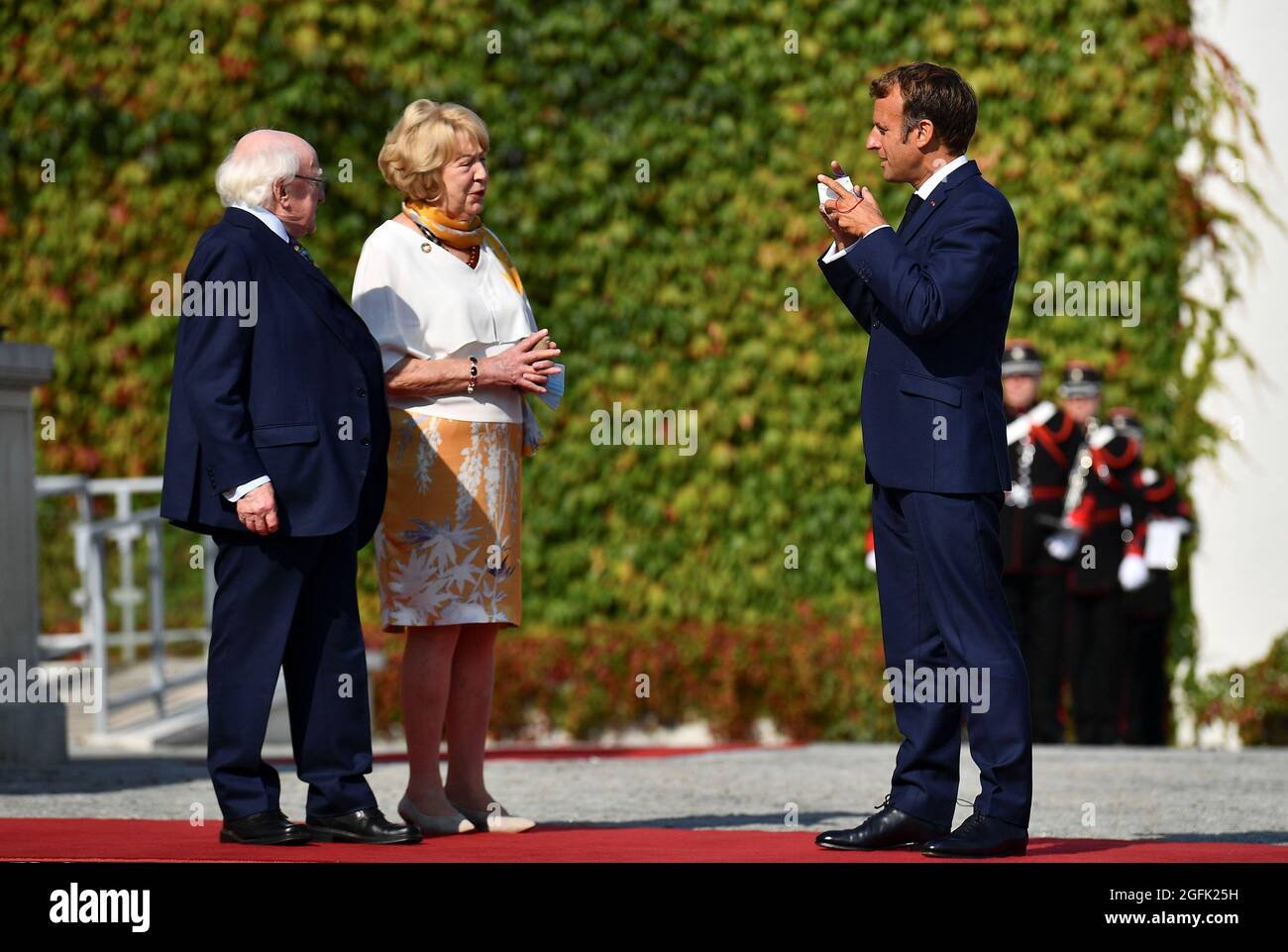 President michael d higgins and his wife sabina coyne higgins hi-res ...
