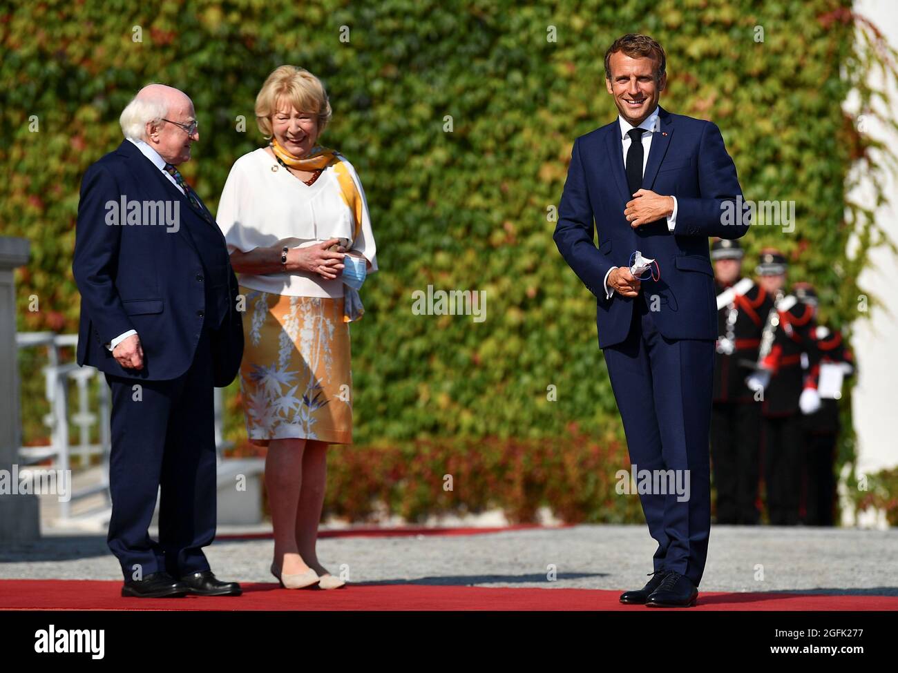 President michael d higgins and his wife sabina coyne higgins hi-res ...