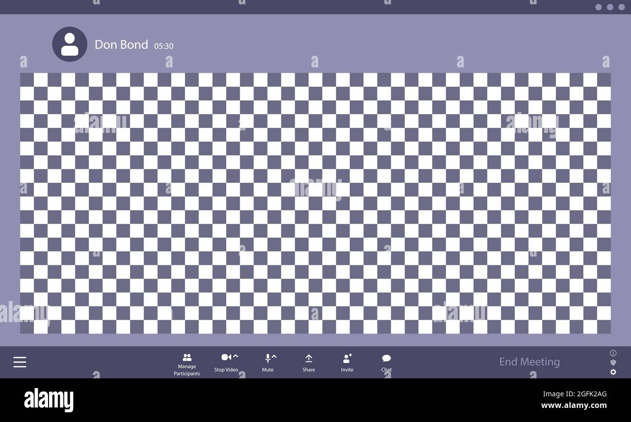 Video conference user interface, video conference calls window overlay ...