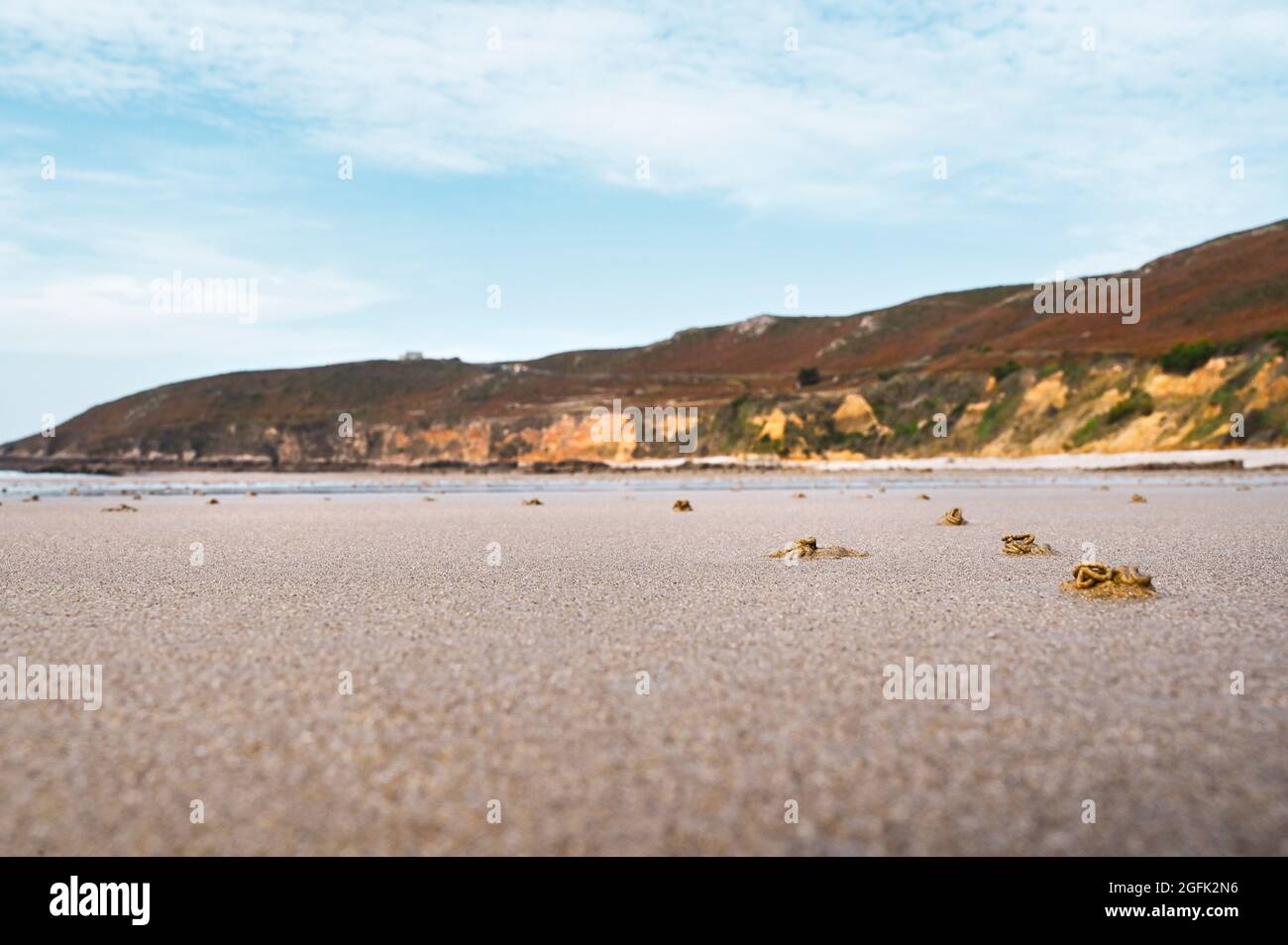 The Baie d'Ecalgrain on the Cotentin peninsula of Normandy, France ...