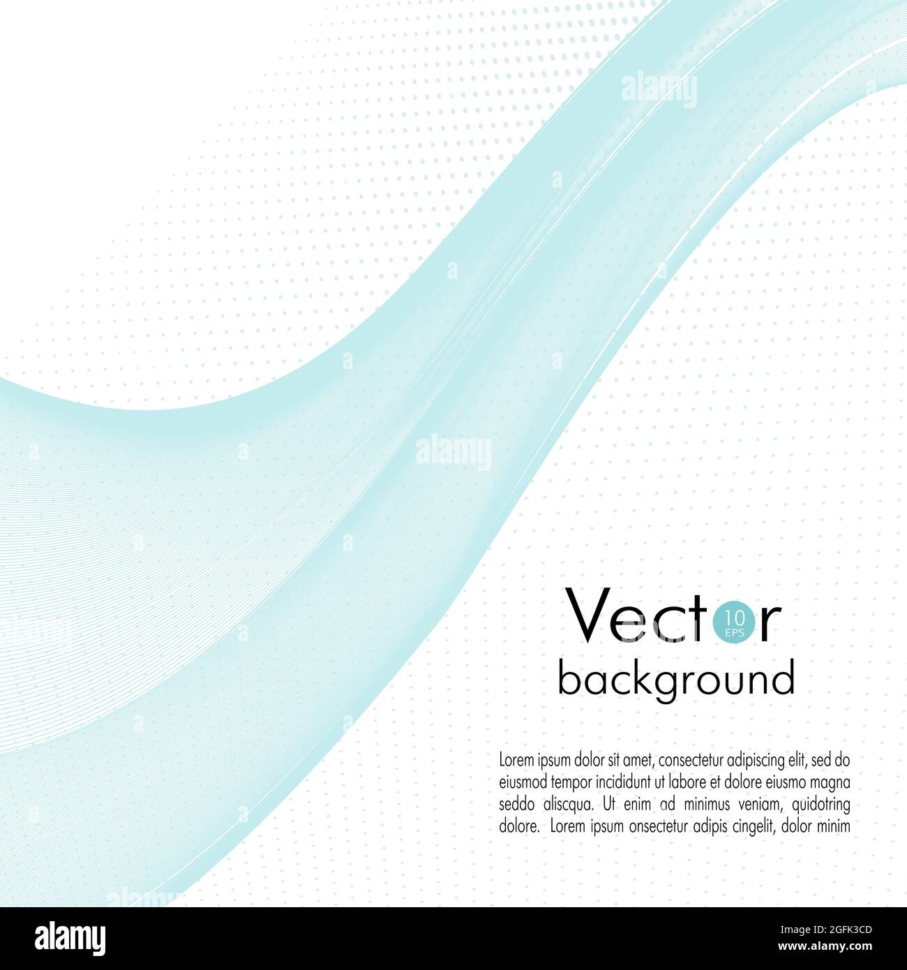 Light turquoise green flying scarf. Abstract line art pattern. White ...