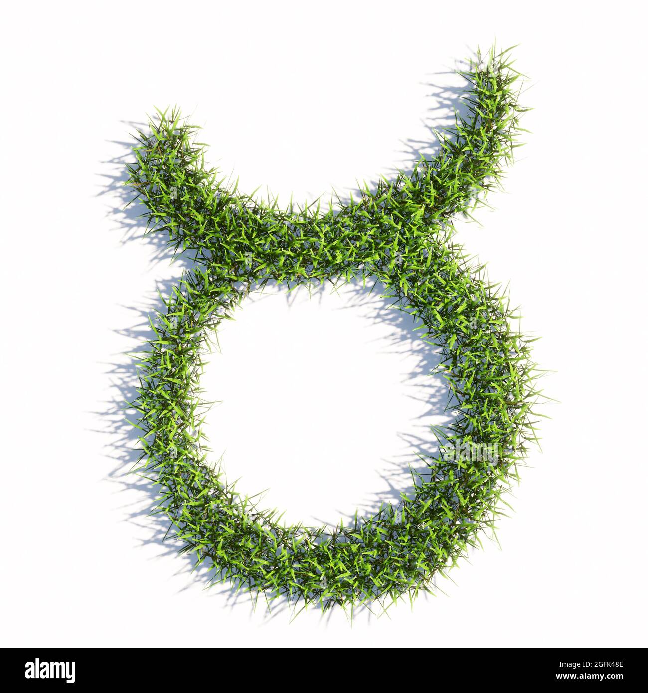Concept or conceptual green summer lawn grass symbol shape isolated ...