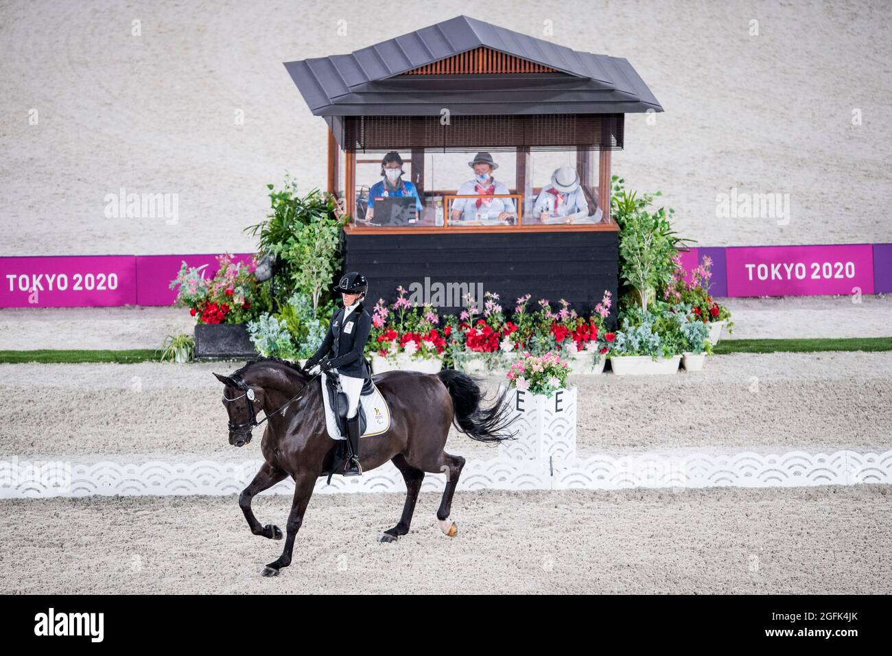 Paralympic jockey Manon Claeys pictured in action during the Individual ...