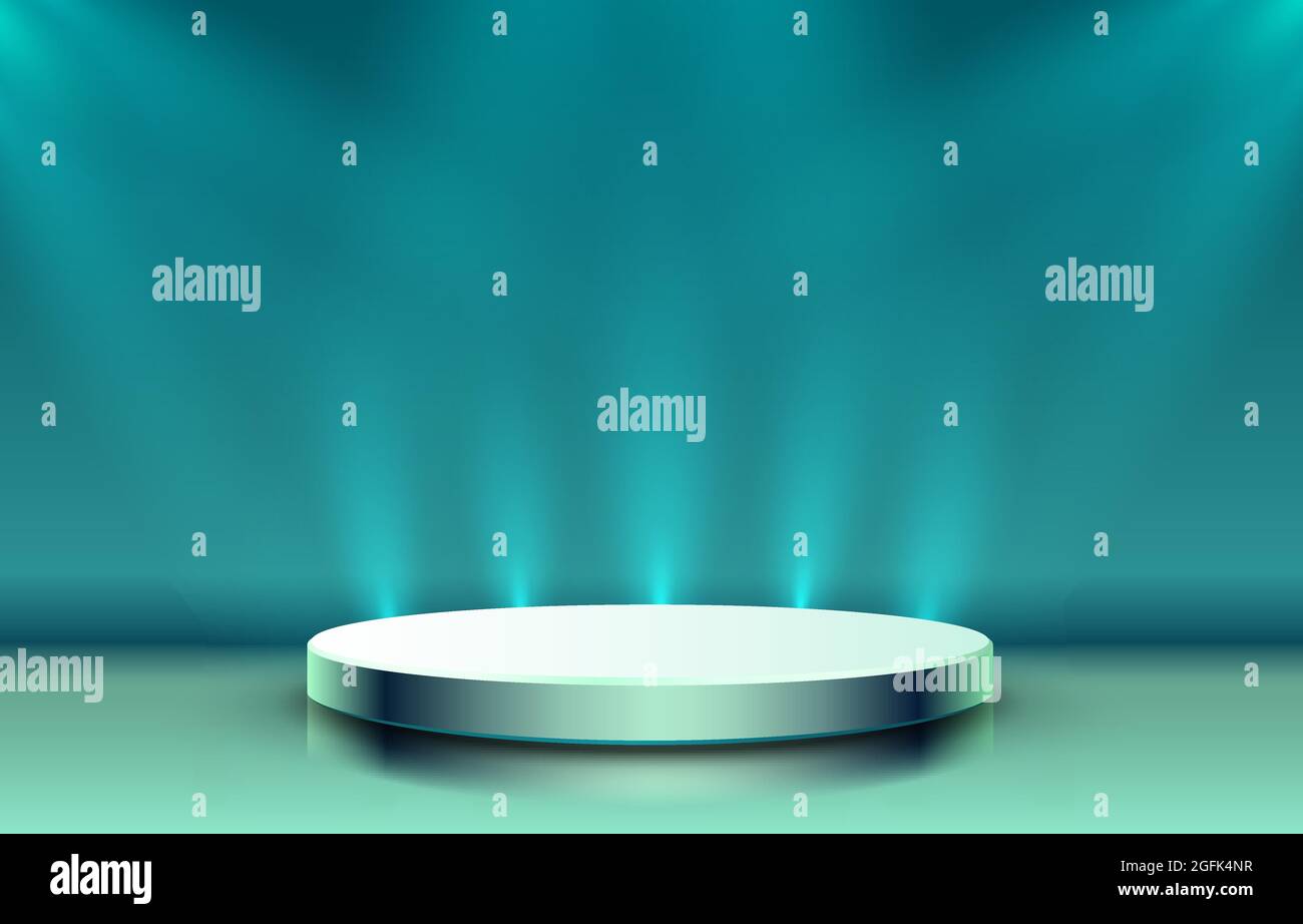 Stage podium with lighting, Stage Podium Scene with for Award, Decor ...