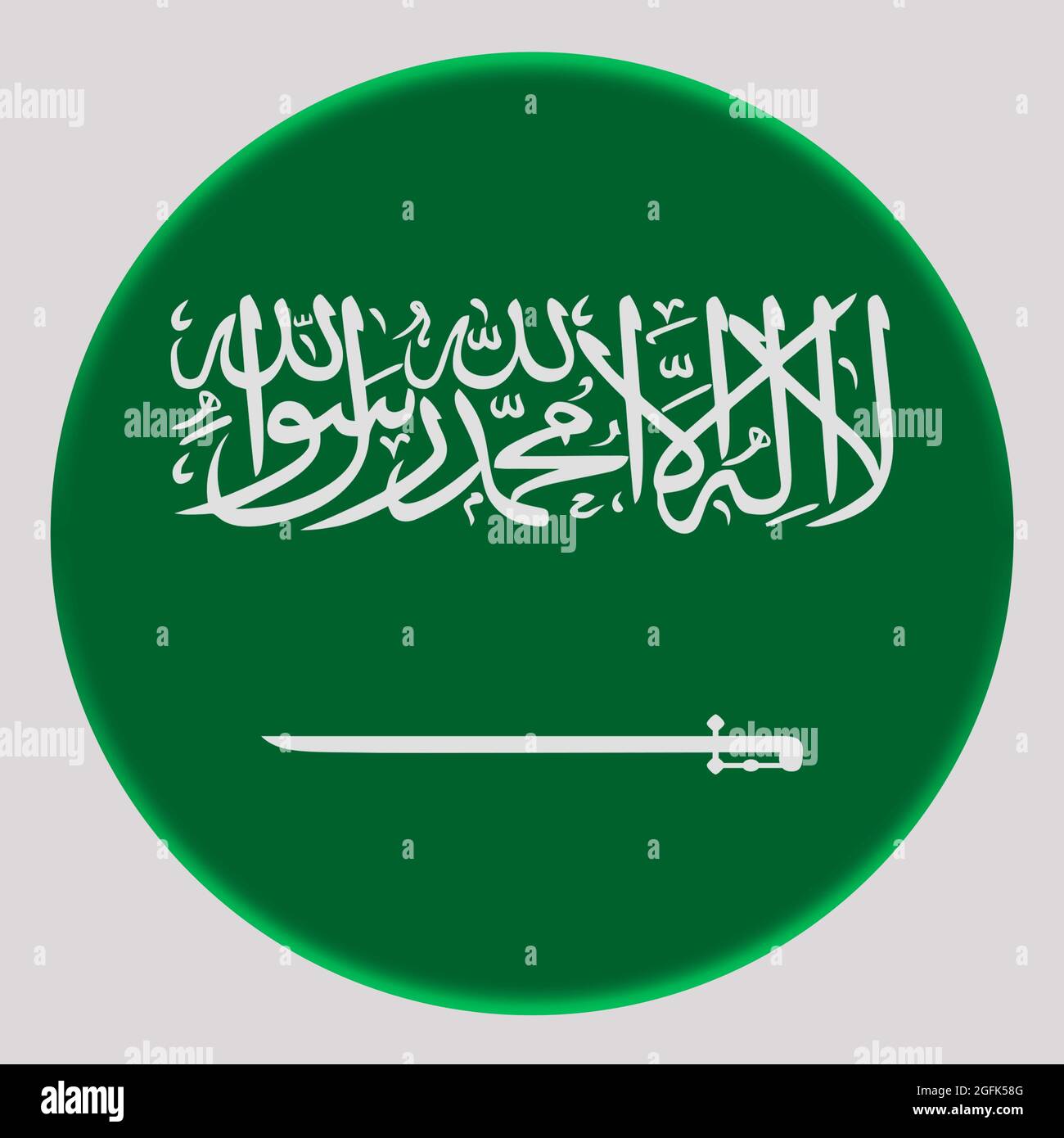 3D Flag of Saudi Arabia on a avatar circle Stock Photo - Alamy
