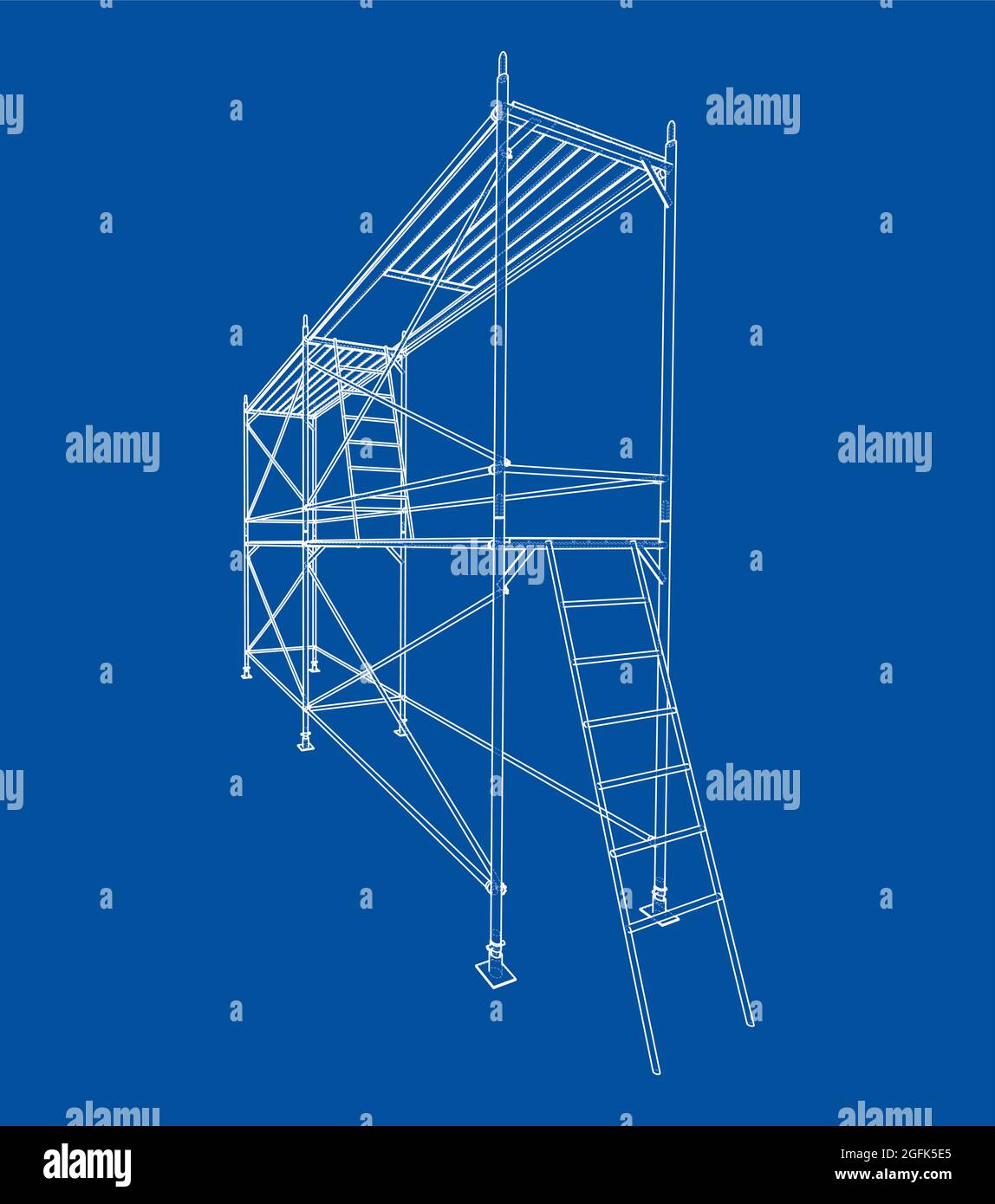 Scaffolding drawing Stock Vector Images - Alamy