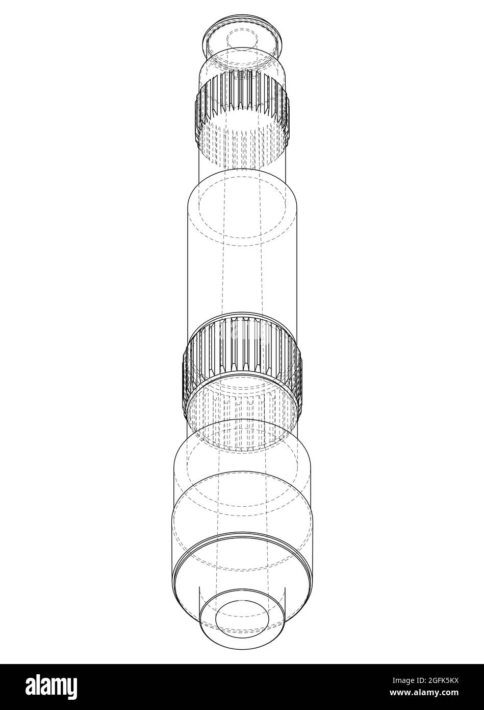 Shaft with gear wheel. Vector Stock Vector Image & Art - Alamy