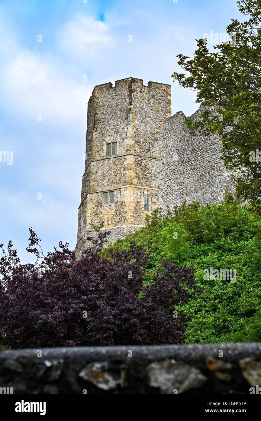 Lewes East Sussex UK - Lewes Castle and entrance gate - Lewes Castle is ...