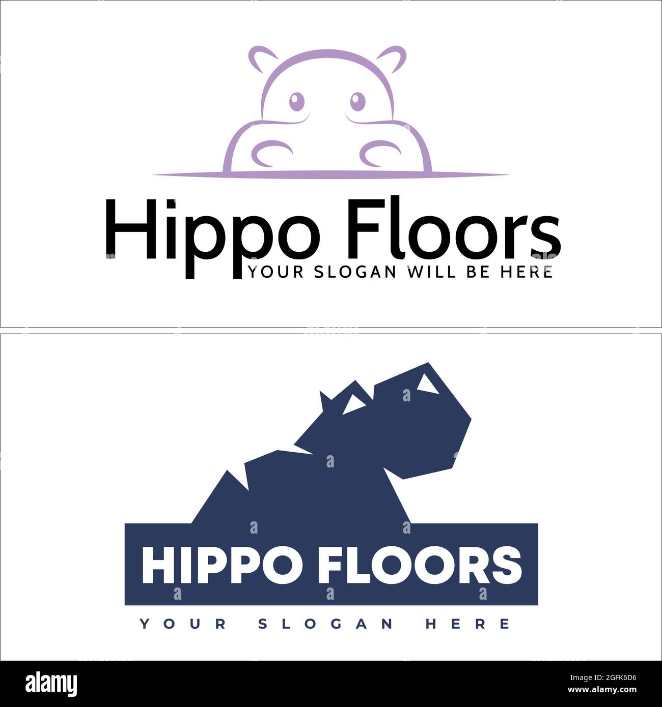 Hippopotamus icon vector logo design Stock Vector Image & Art - Alamy