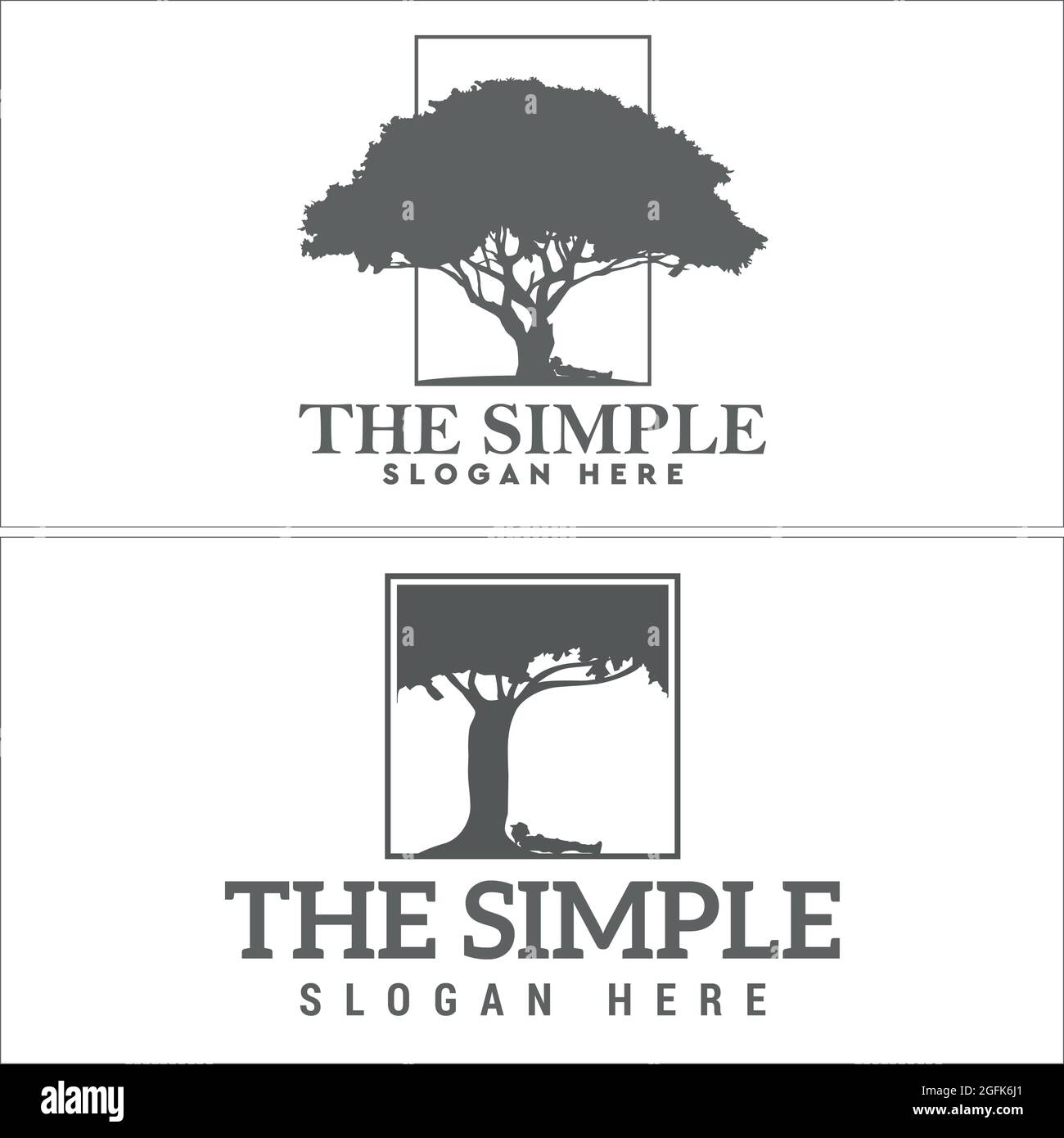 Tree logo design Stock Vector Image & Art - Alamy