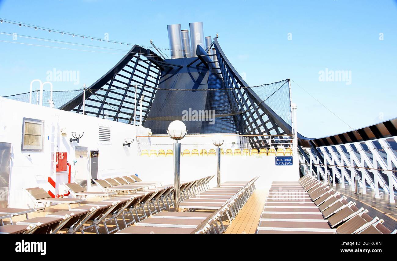 People having fun on the deck of a cruise ship Stock Photo - Alamy