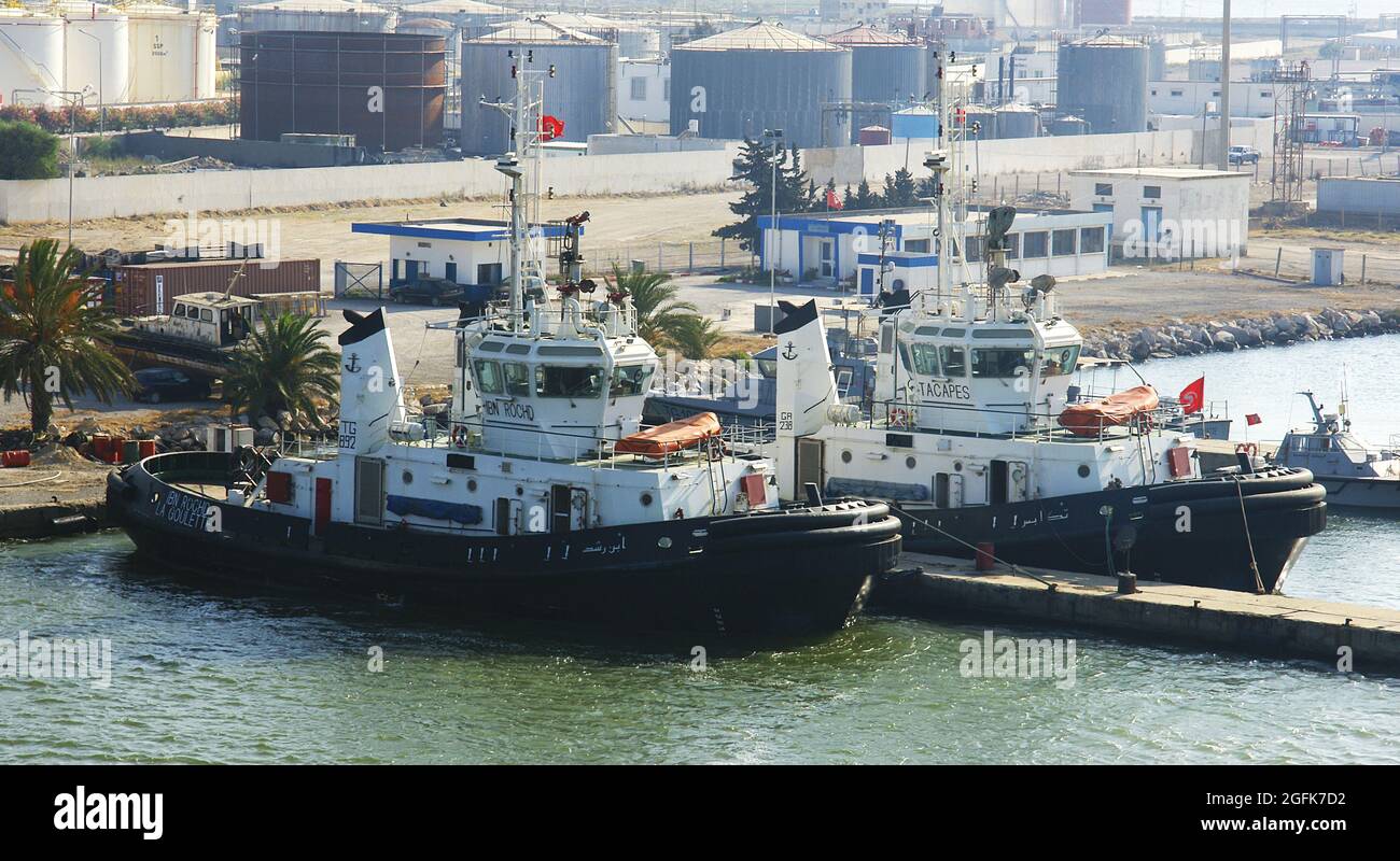 Industry and port of Tunisia, North Africa, Africa Stock Photo - Alamy