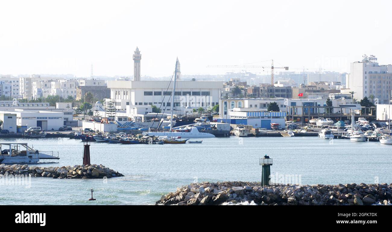 Industry and port of Tunisia, North Africa, Africa Stock Photo - Alamy