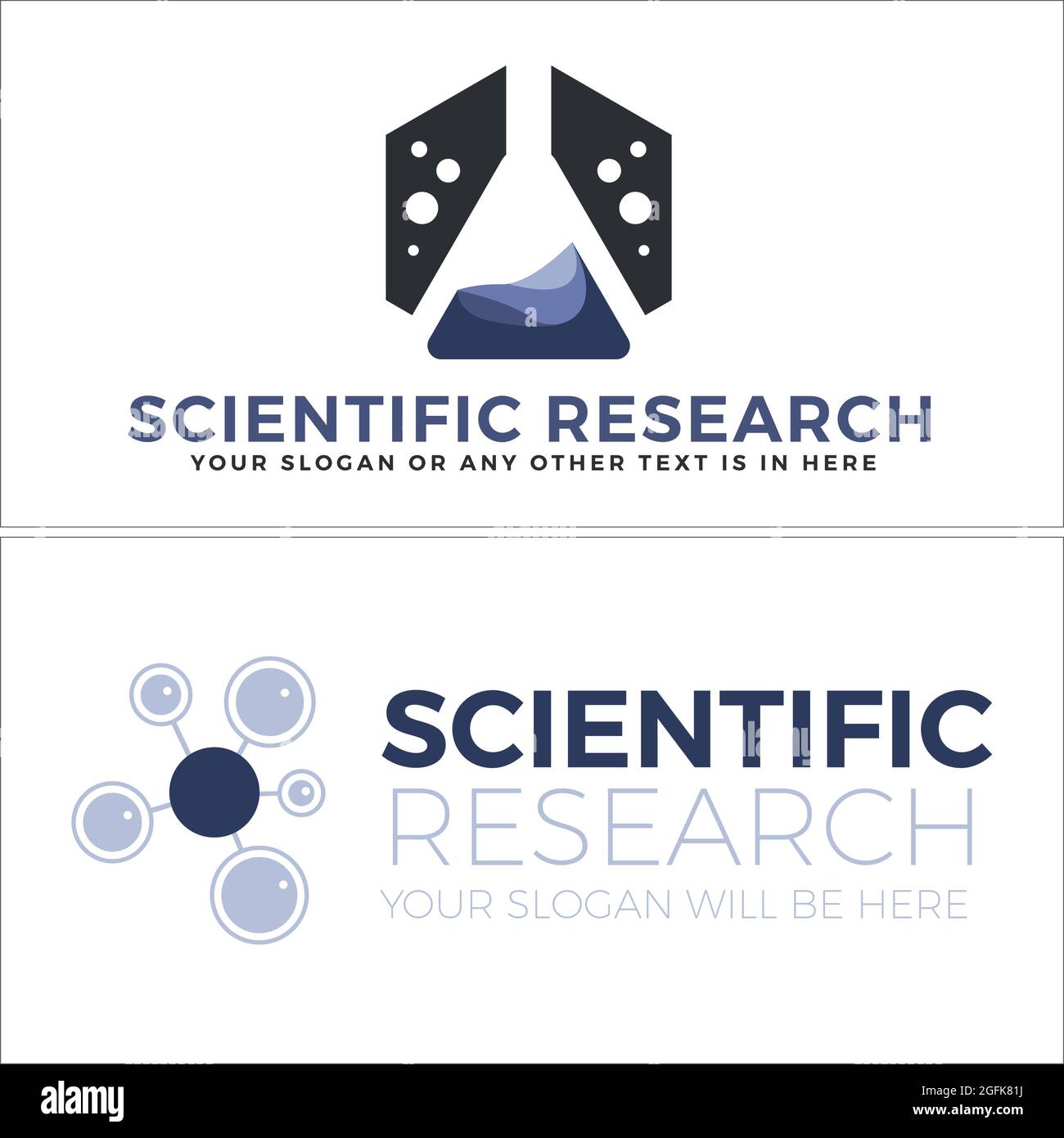 Medical scientific lab education logo design Stock Vector Image & Art ...