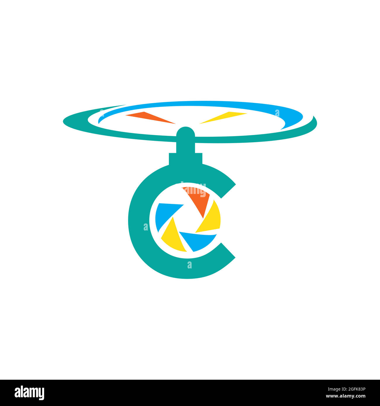 Aerial-photography logo creative modern design vector image Stock ...