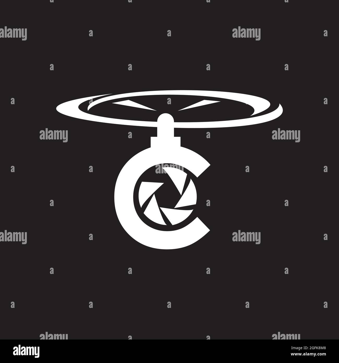 Aerial-photography logo creative modern design vector image Stock ...