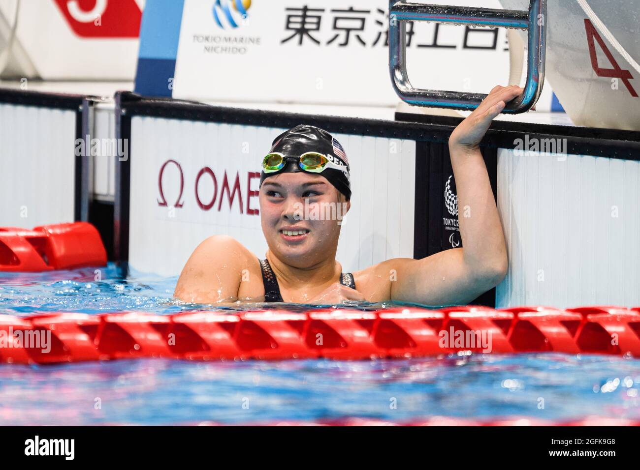 TOKYO, JAPAN. 26th Aug, 2021. PERGOLINI Gia of USA won the Women’s 100m ...