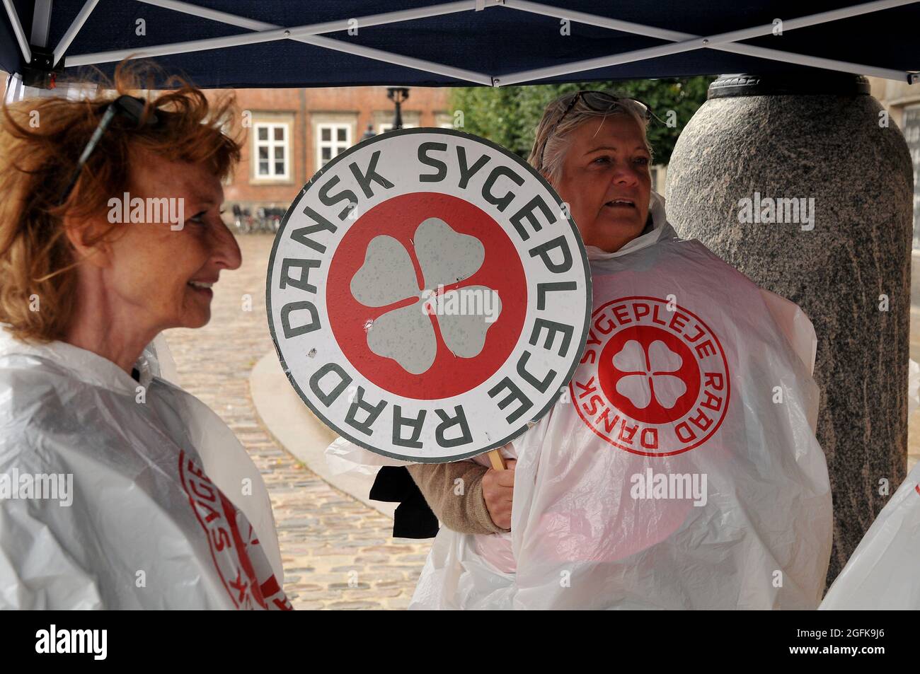 Copenhagen, Denmark., 26 August 2021,Danish nurses protesting for ...