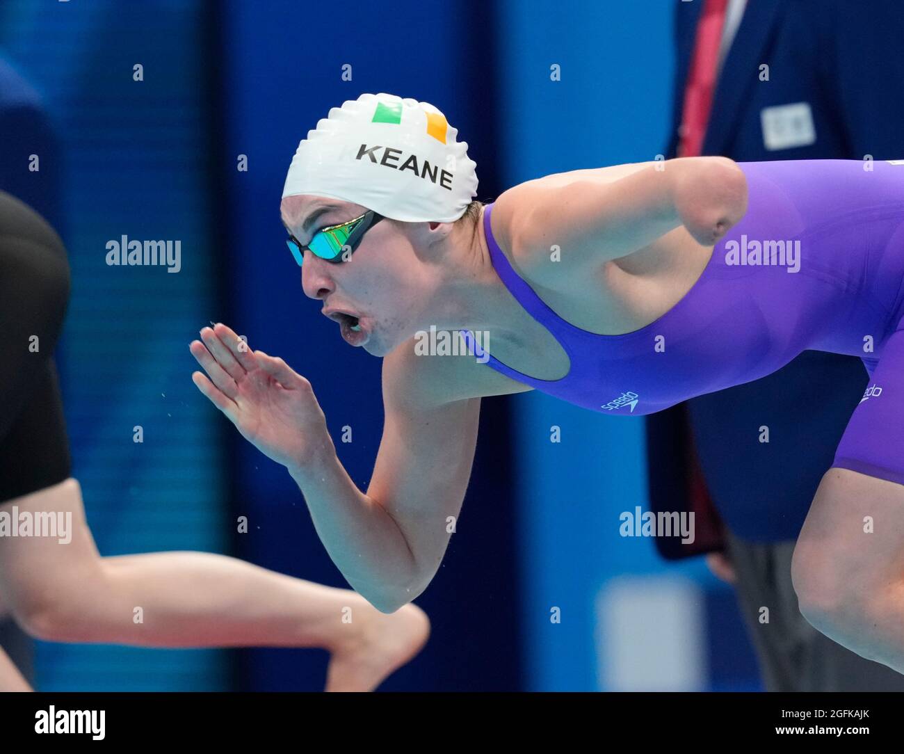 August 26, 2021: Ellen Keane from Ireland winning gold during swimming ...