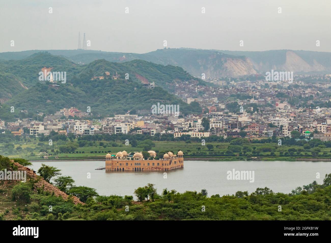 Jal mahal jaipur, rajasthan, india. view from jaigarh fort Stock Photo ...