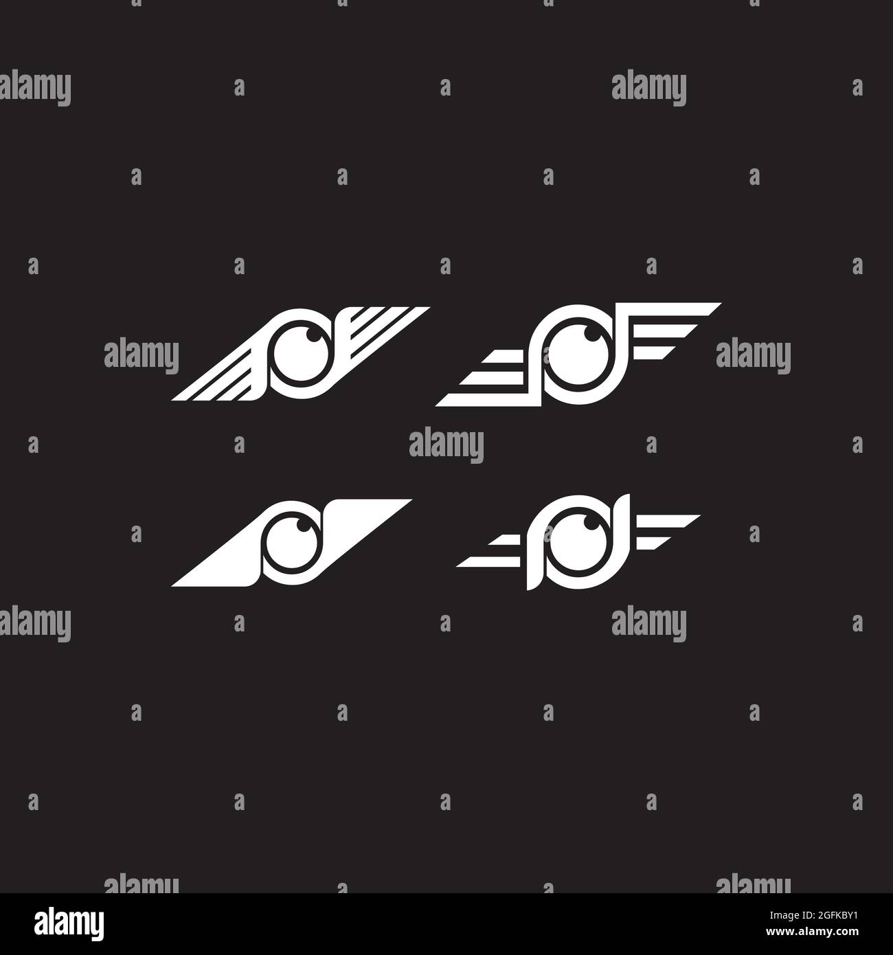 Aerial-photography logo creative modern design vector image Stock ...