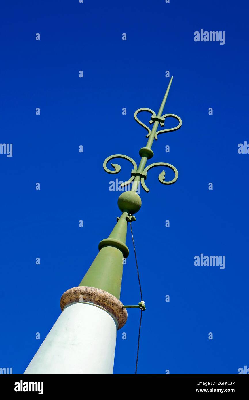 Lightning conductor, lightning rod at the castle tower, Fiscal Island ...