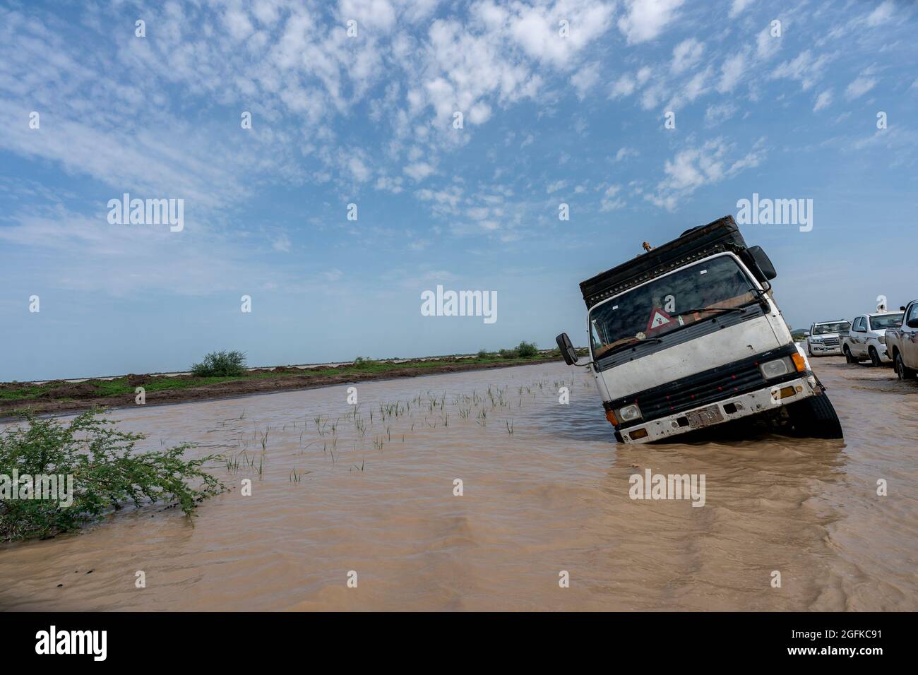 Gedaref, Washington, Sudan. 24th Aug, 2021. A stalled truck on the ...