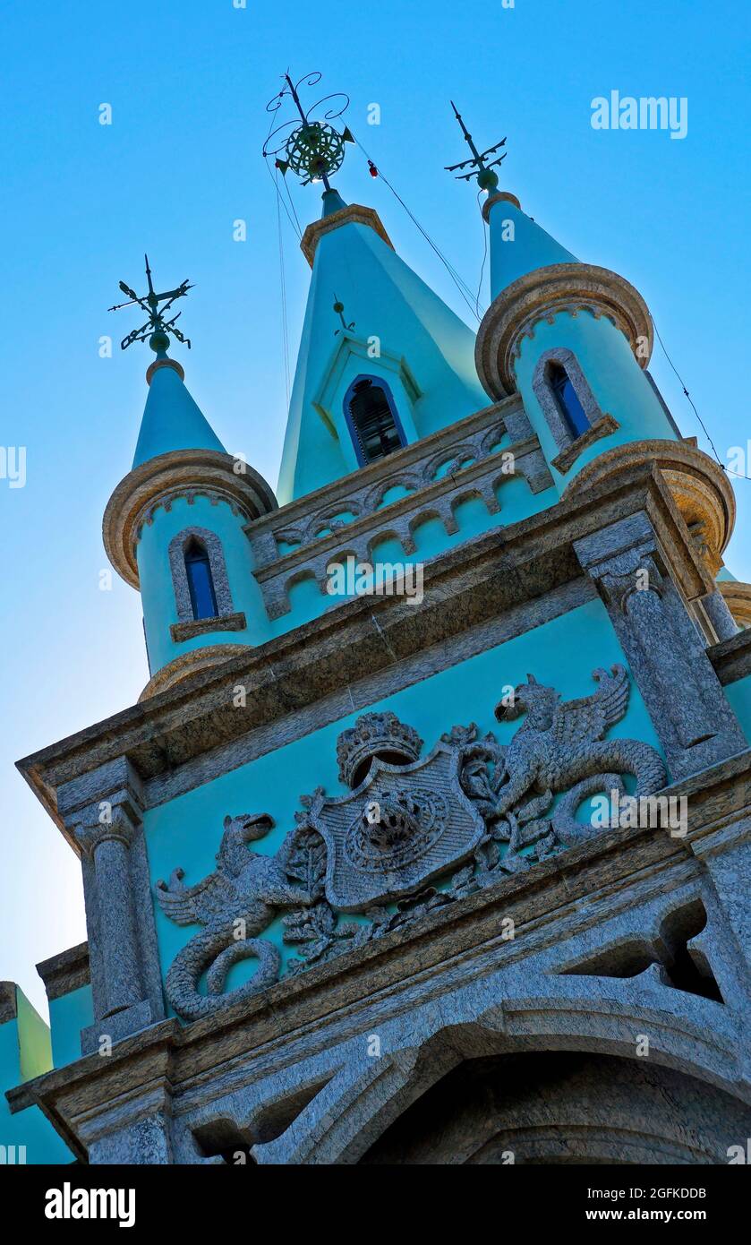 Castle tower, Fiscal Island, Rio de Janeiro, Brazil Stock Photo - Alamy
