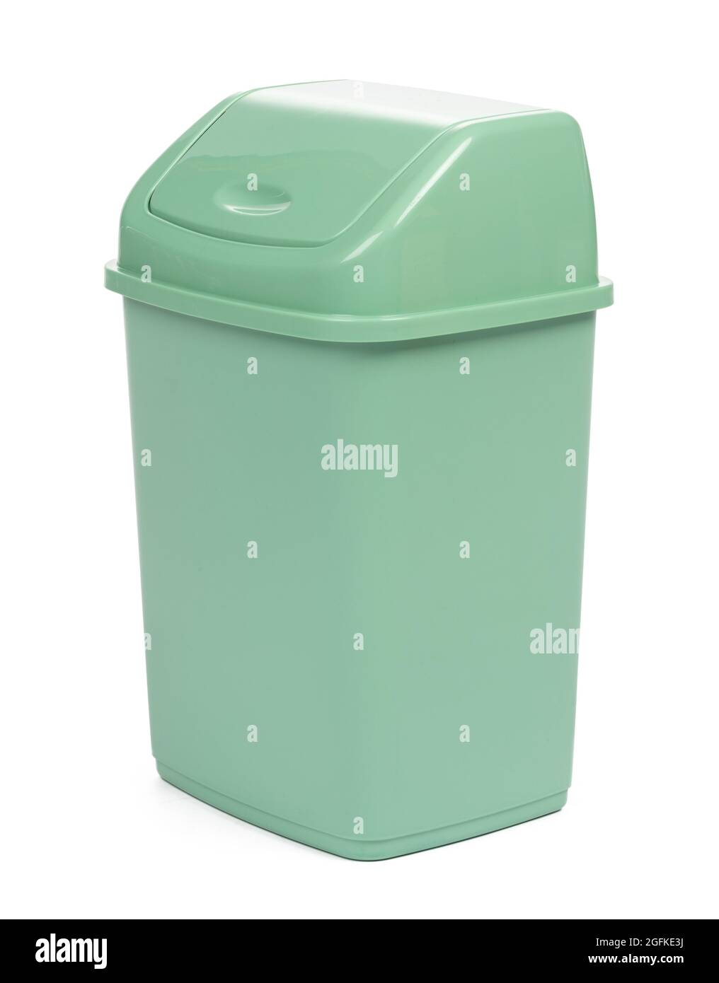 plastic waste bin isolated on white background Stock Photo - Alamy