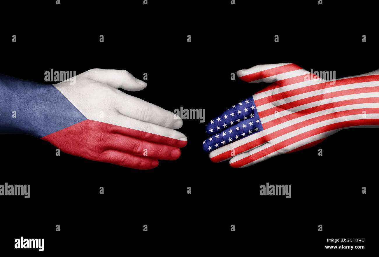 Country handshaking concept Stock Photo - Alamy