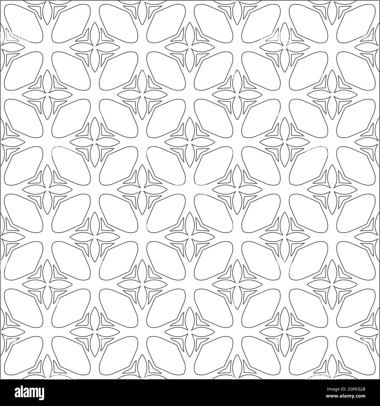 Vector pattern with symmetrical elements . Repeating geometric tiles ...