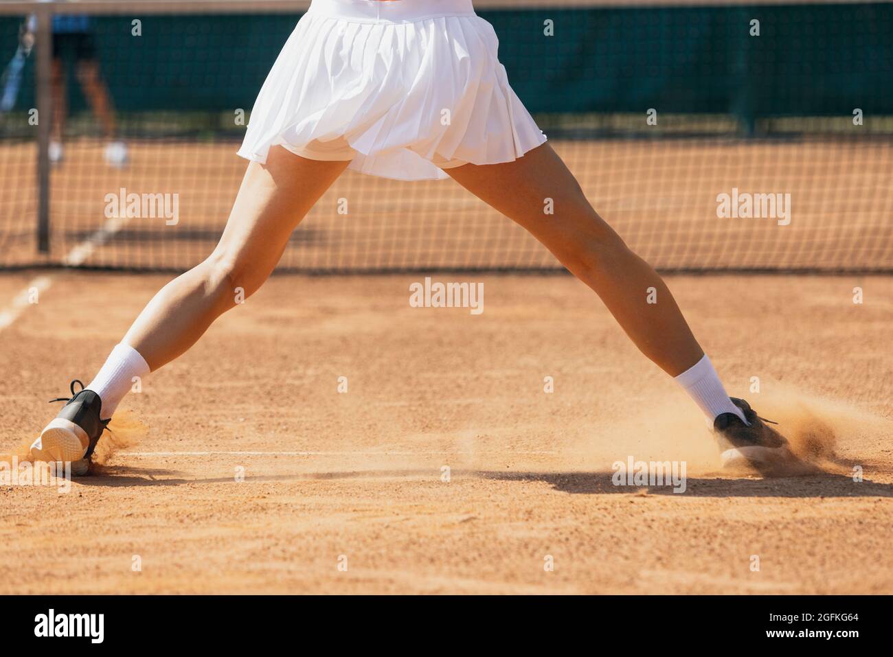 Legs tennis athlete on court hi-res stock photography and images - Alamy