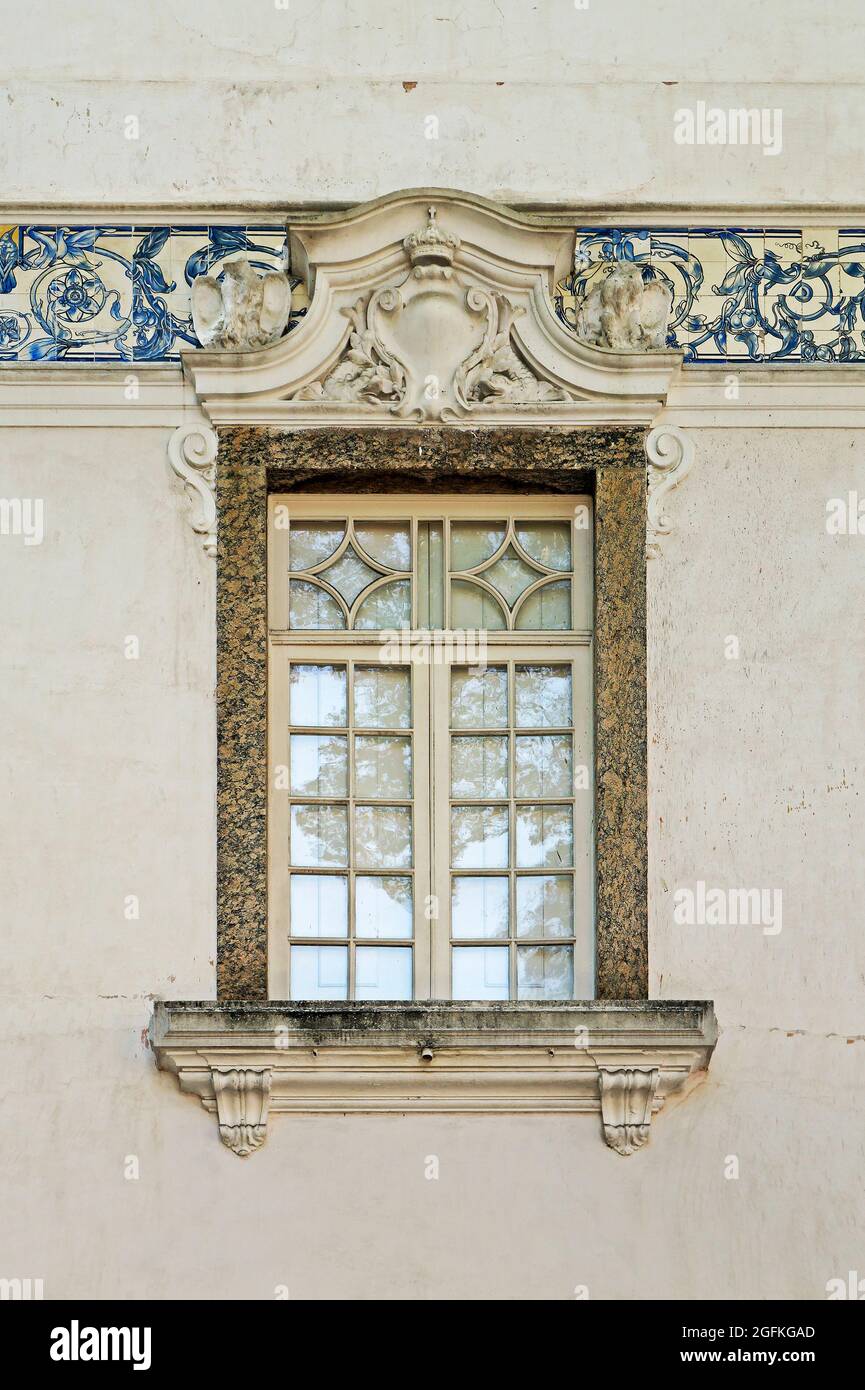 Old window on facade with tiles, Rio, Brazil Stock Photo - Alamy
