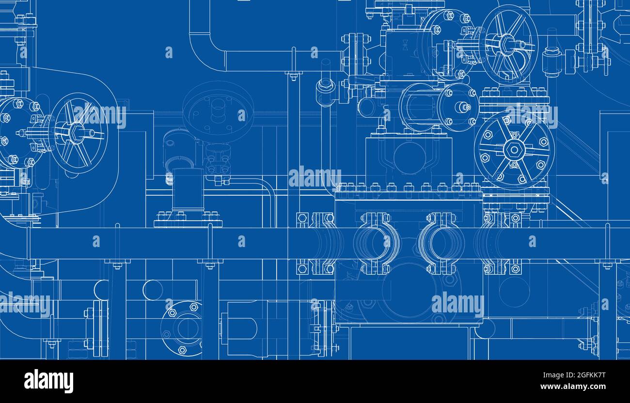 Valves and other industrial equipment. Vector Stock Vector Image & Art ...