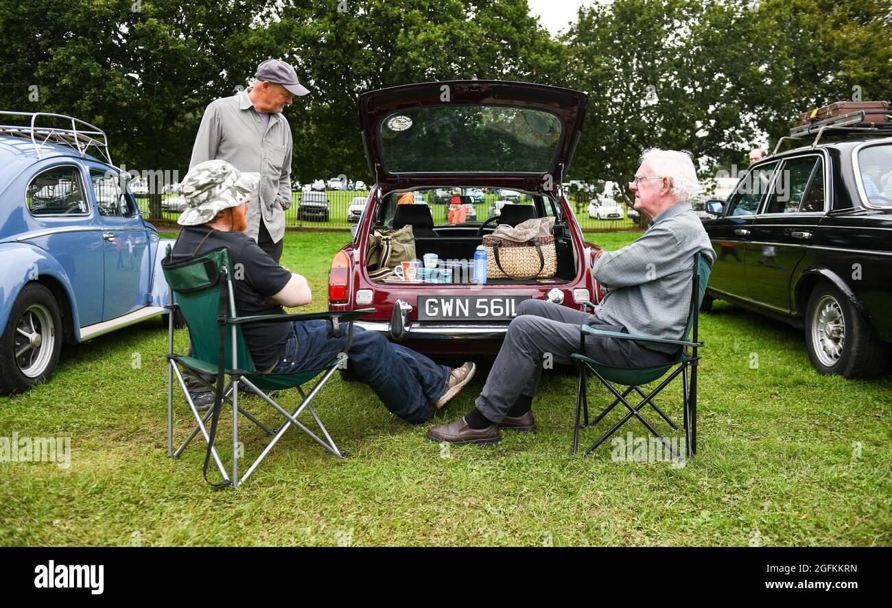 Lunch from the back a vehicle at Swansea Vintage Car show in the cities ...