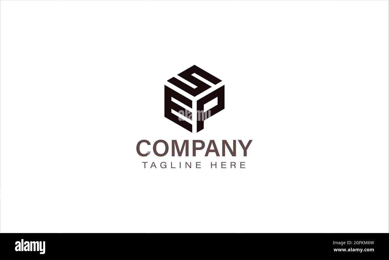 Letter SEP Logo, Three Letter Logo, Alphabet S E P Hexagon Shape Vector Icon Template Stock ...