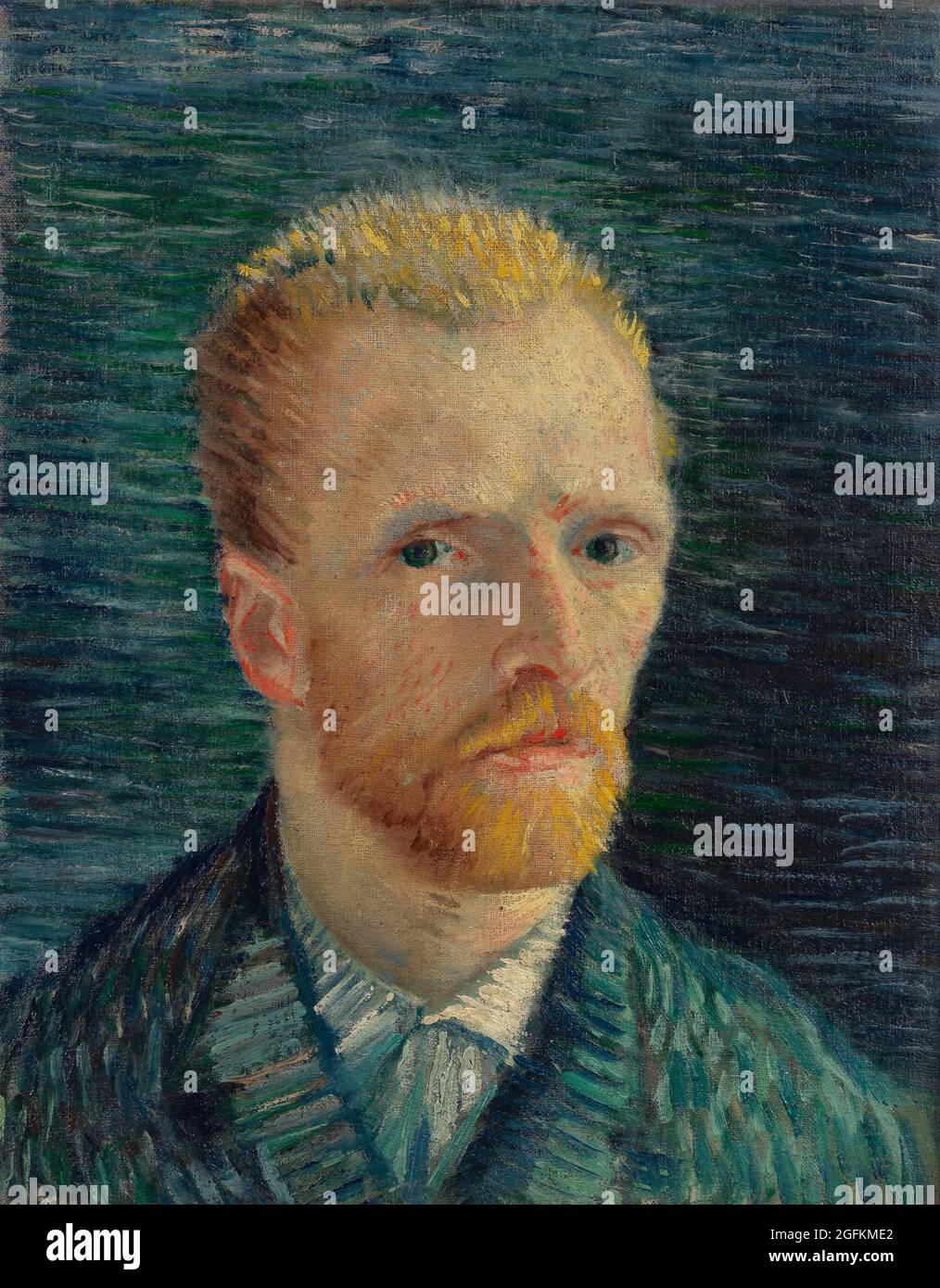 Vincent van Gogh – Self-Portrait (1887) famous painting Stock Photo - Alamy