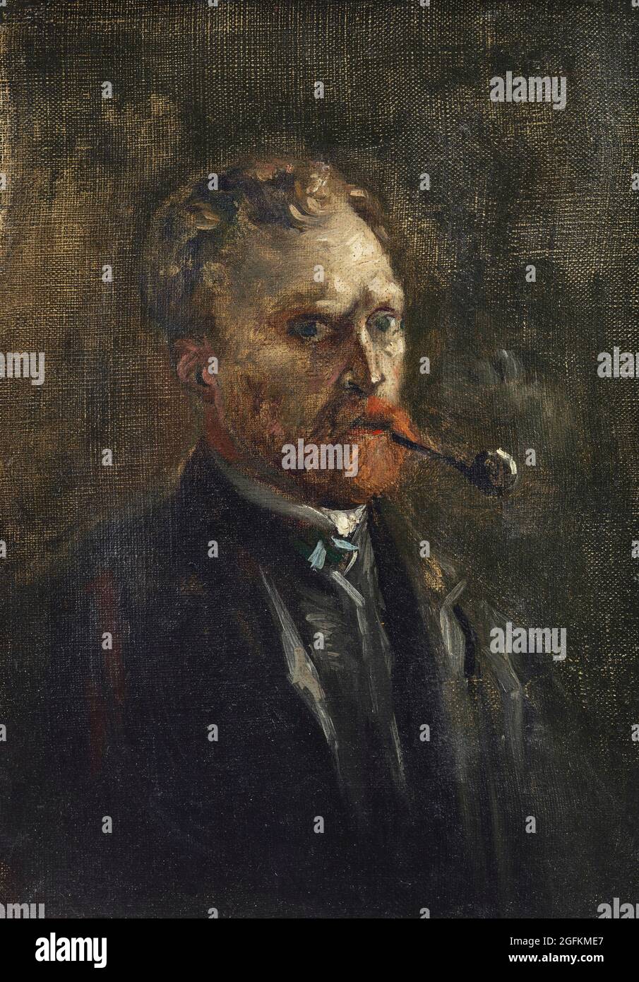 Vincent van Gogh – Self-Portrait (1886) famous painting Stock Photo - Alamy