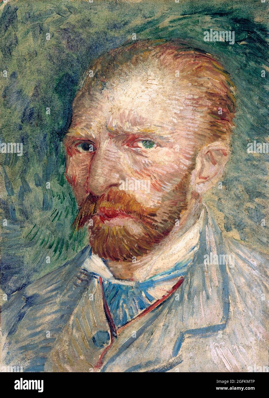 Vincent van Gogh – Self-Portrait (1889) famous painting Stock Photo - Alamy