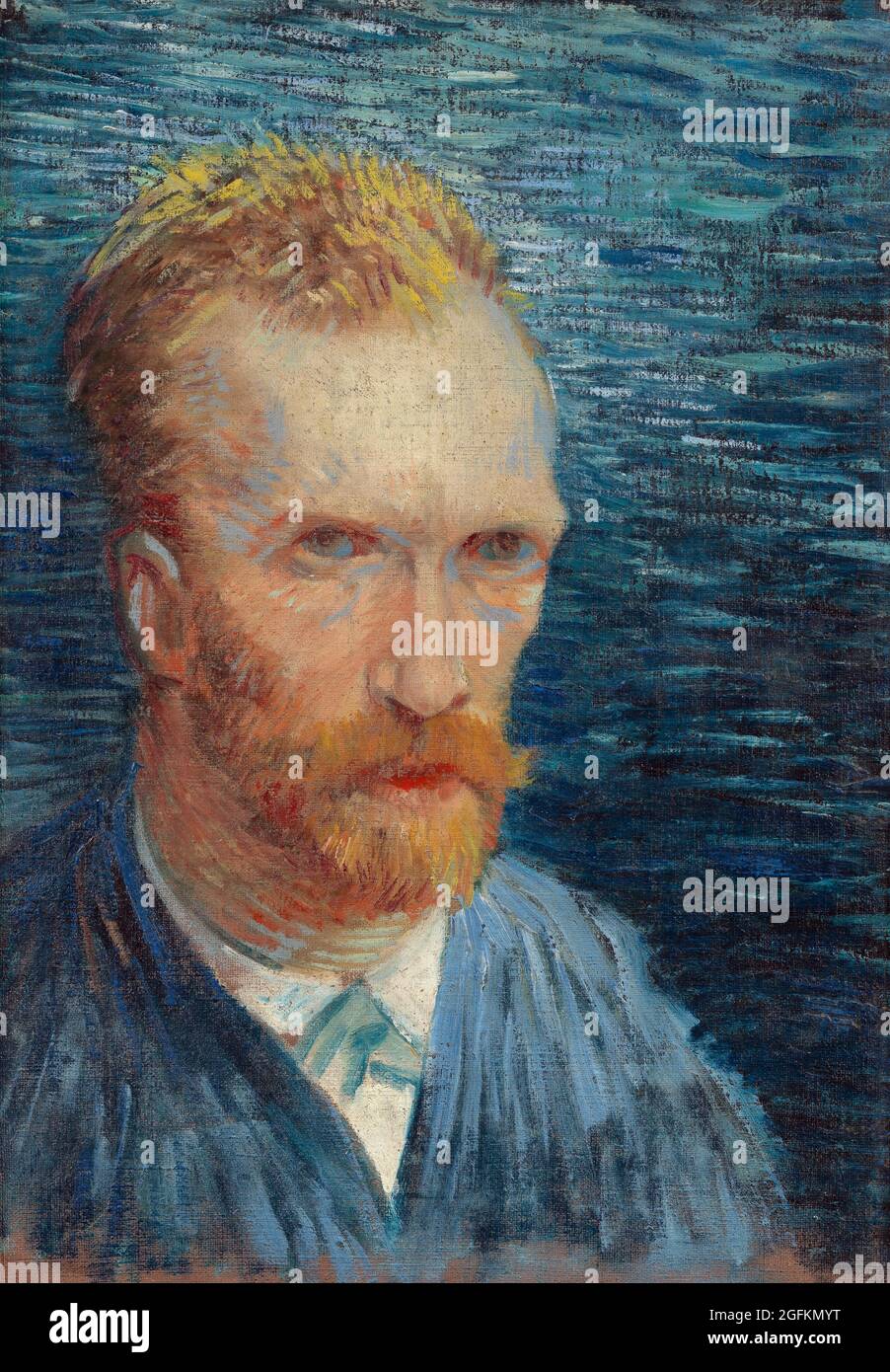 Vincent van Gogh – Self-Portrait (1887) famous painting Stock Photo - Alamy