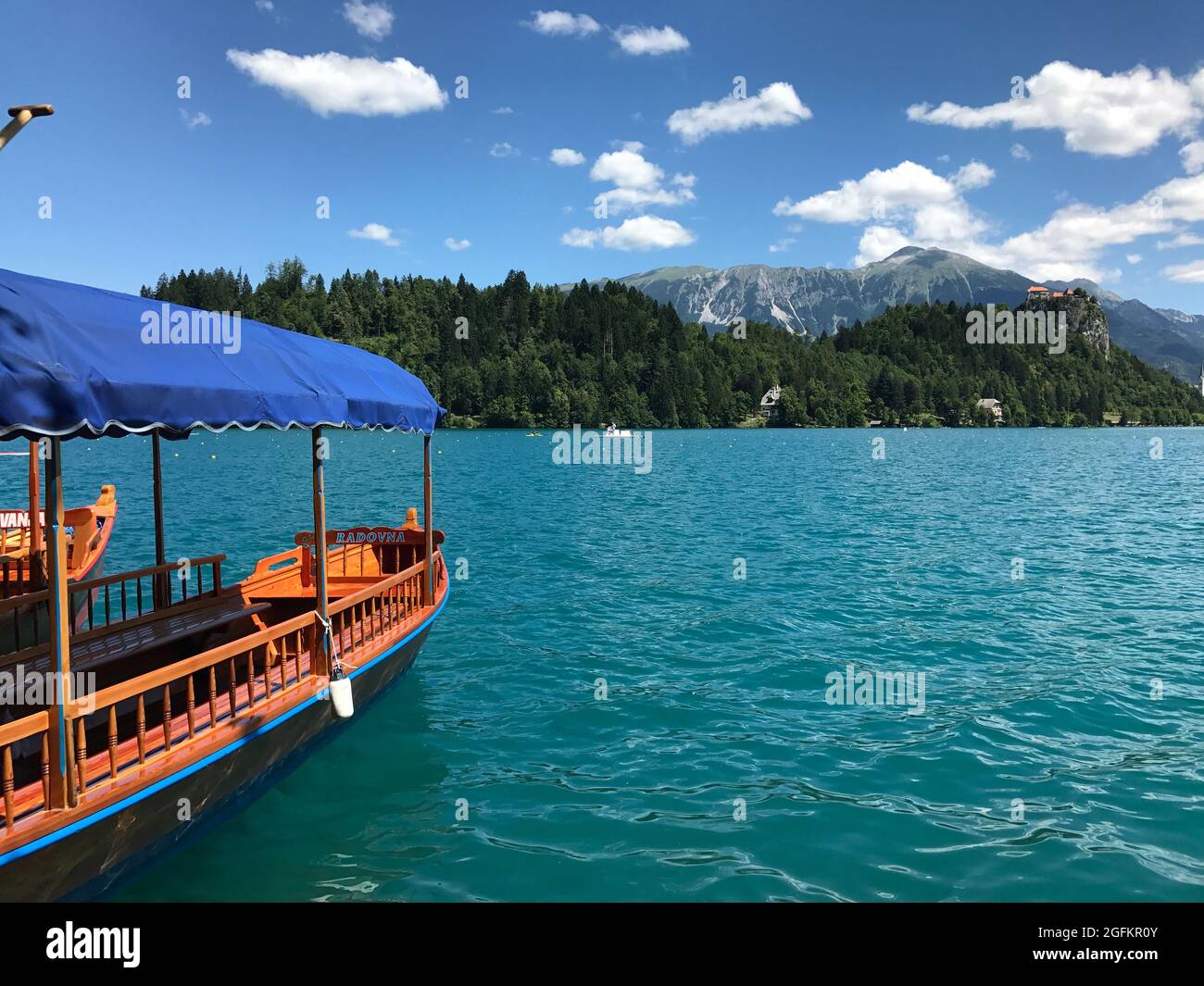 Pletna boat on lake bled hi-res stock photography and images - Alamy