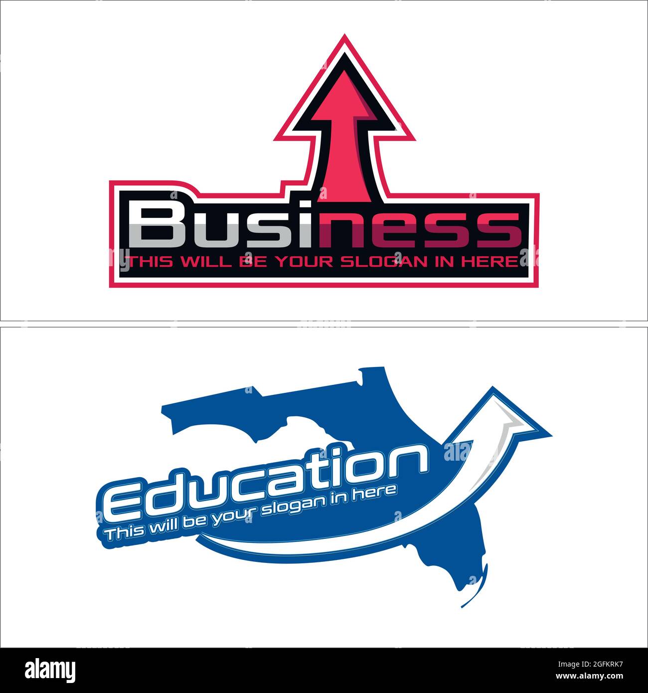 Red blue arrow icon logo design business Stock Vector Image & Art - Alamy