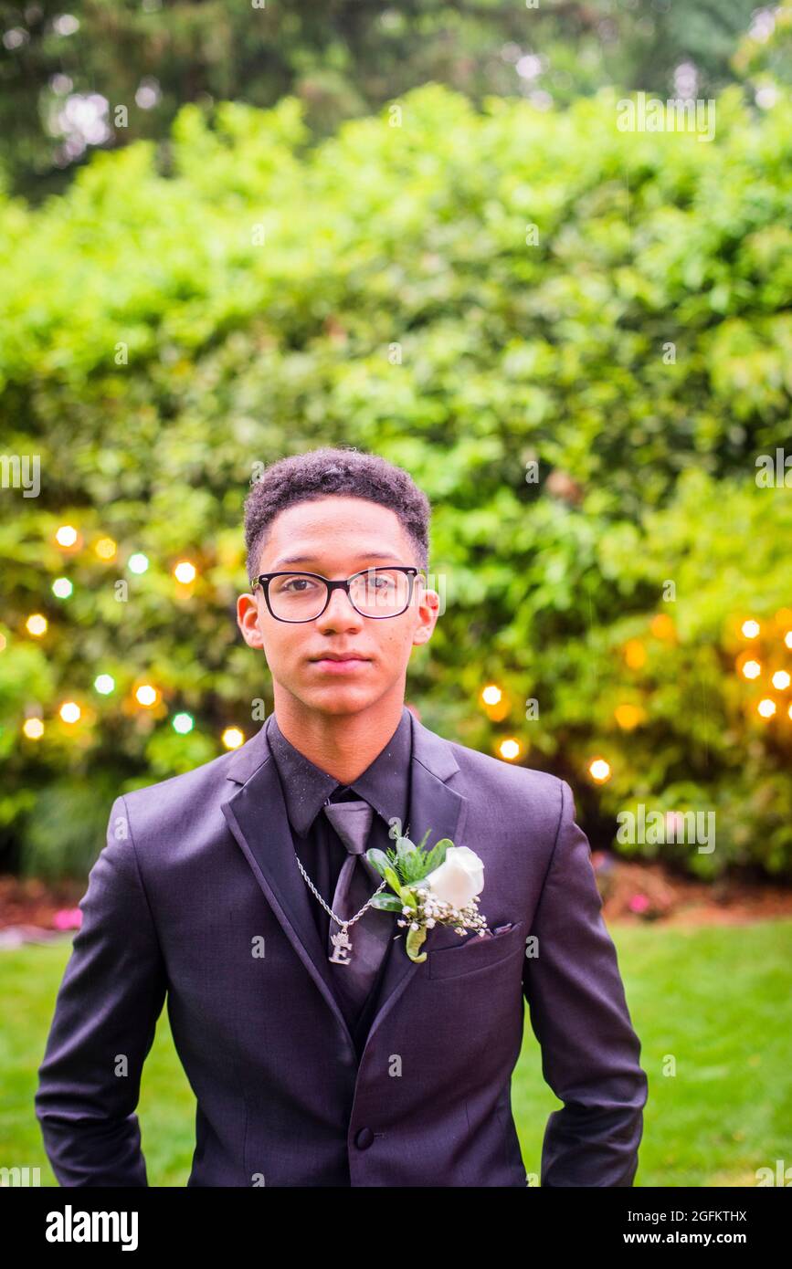 Portrait of the prom date Stock Photo - Alamy