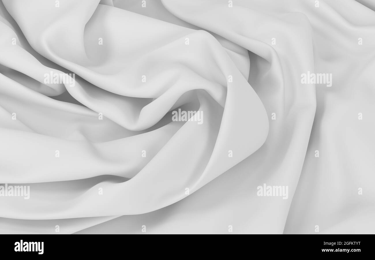 Flowing clothes with white background, 3d rendering. Computer digital ...