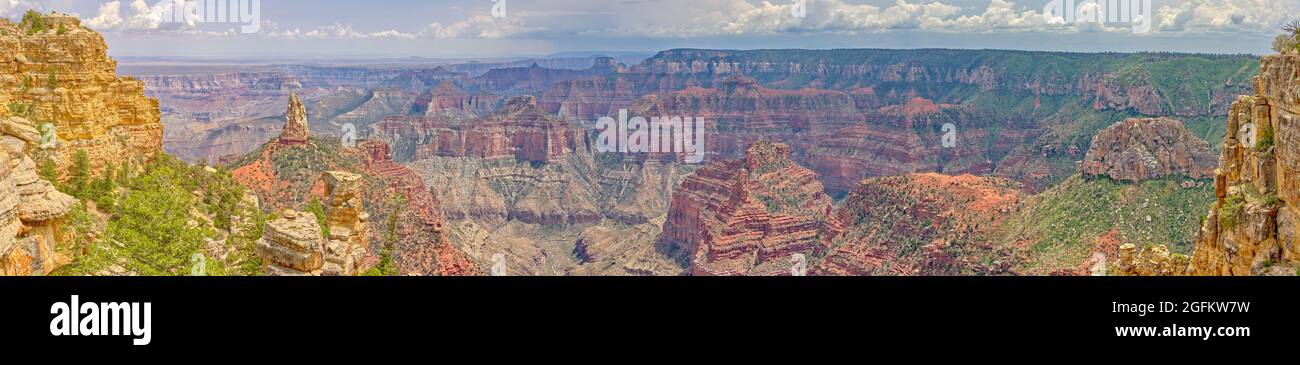 Point Imperial view from Ken Patrick Trail at Grand Canyon North Rim ...