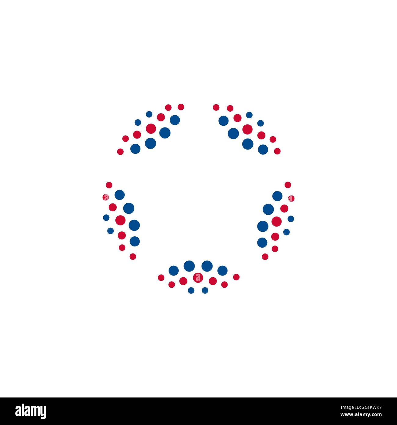 Round star dotted logo concept dot abstract star icon. Cosmetic logo ...