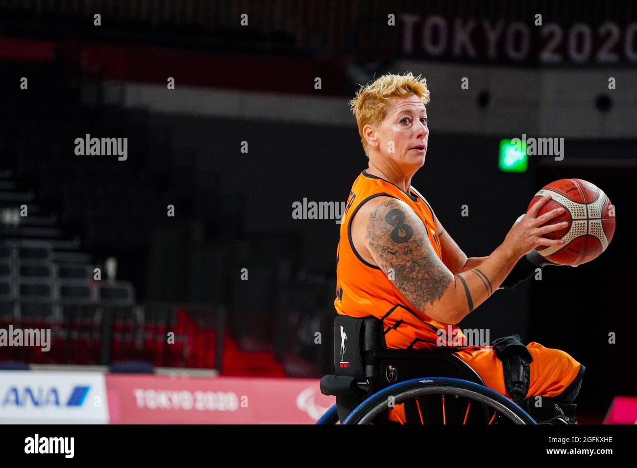 TOKYO, JAPAN - AUGUST 26: Cher Korver of the Netherlands competing on ...