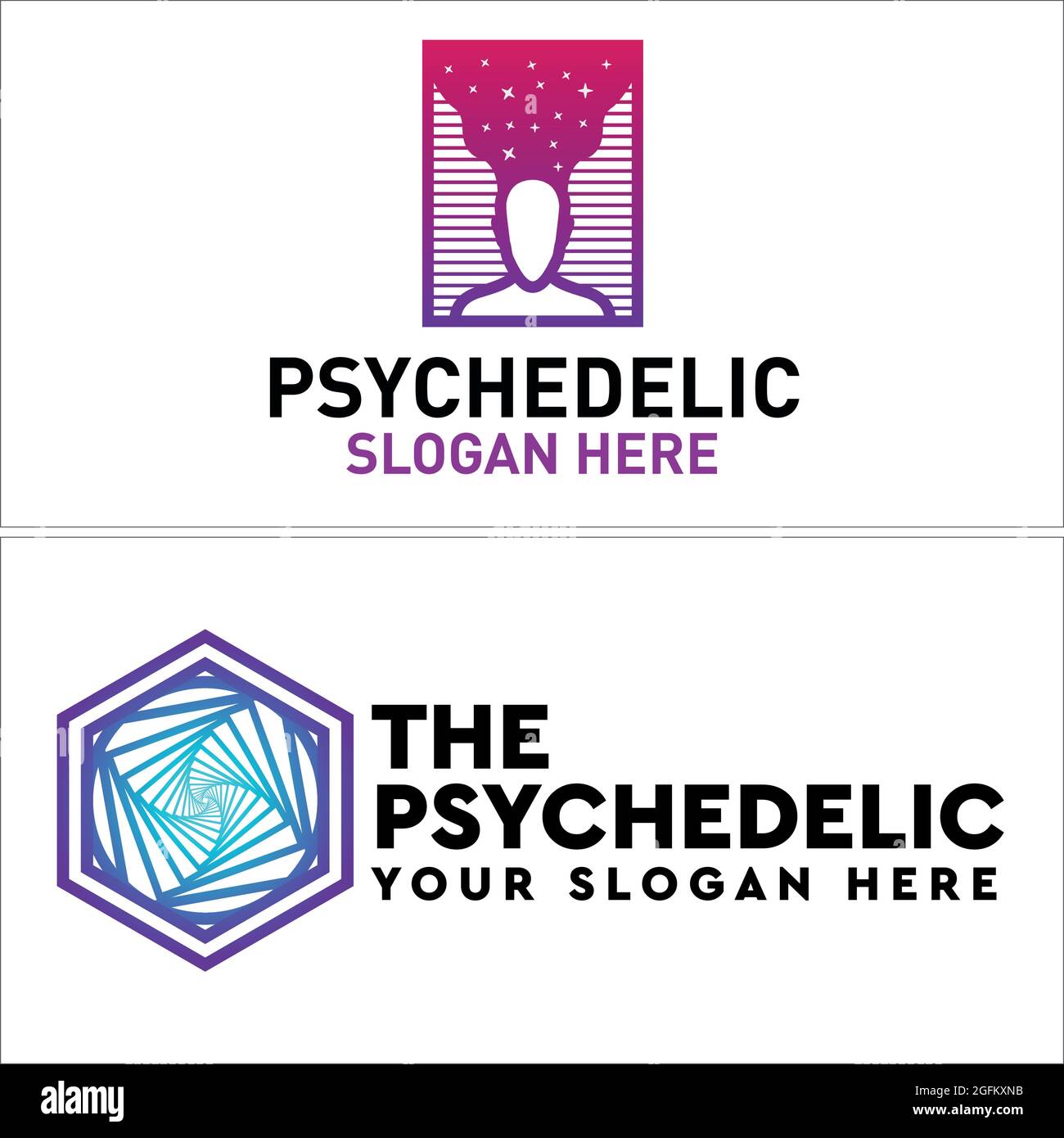 Medical pharmaceutical psychedelic logo design Stock Vector Image & Art ...